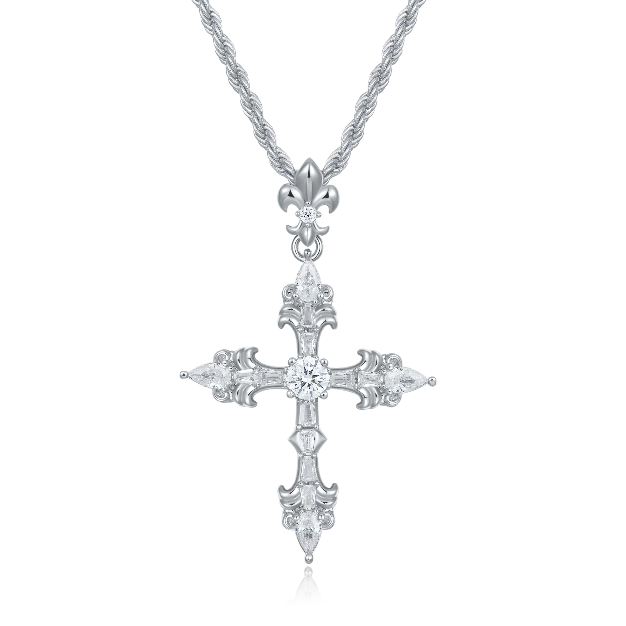 Fleur De Lis Cross Pendant – APORRO® EUROPE