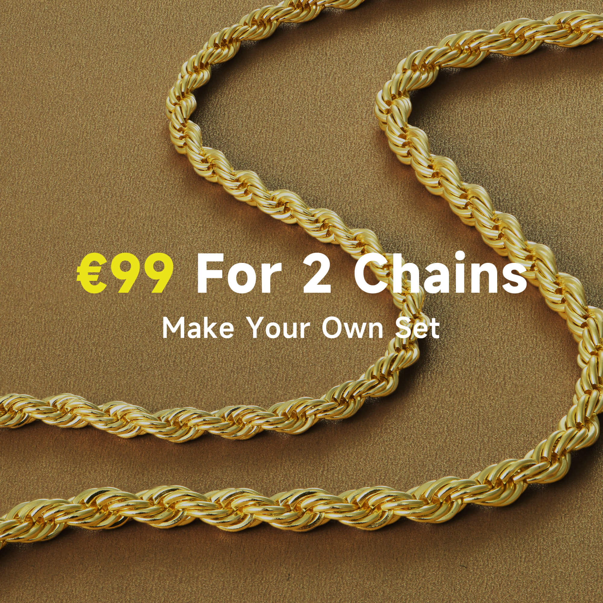 €99 For Two 14K Gold Chains - Men's Jewelry | Urban Jewelry – APORRO ...